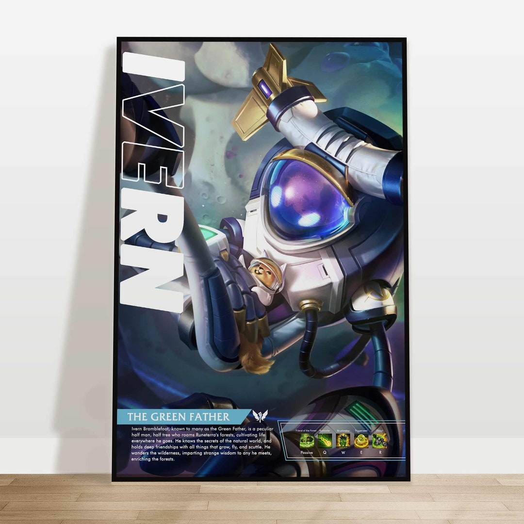 Ivern Custom League of Legends Poster Personalize With Your Username ...