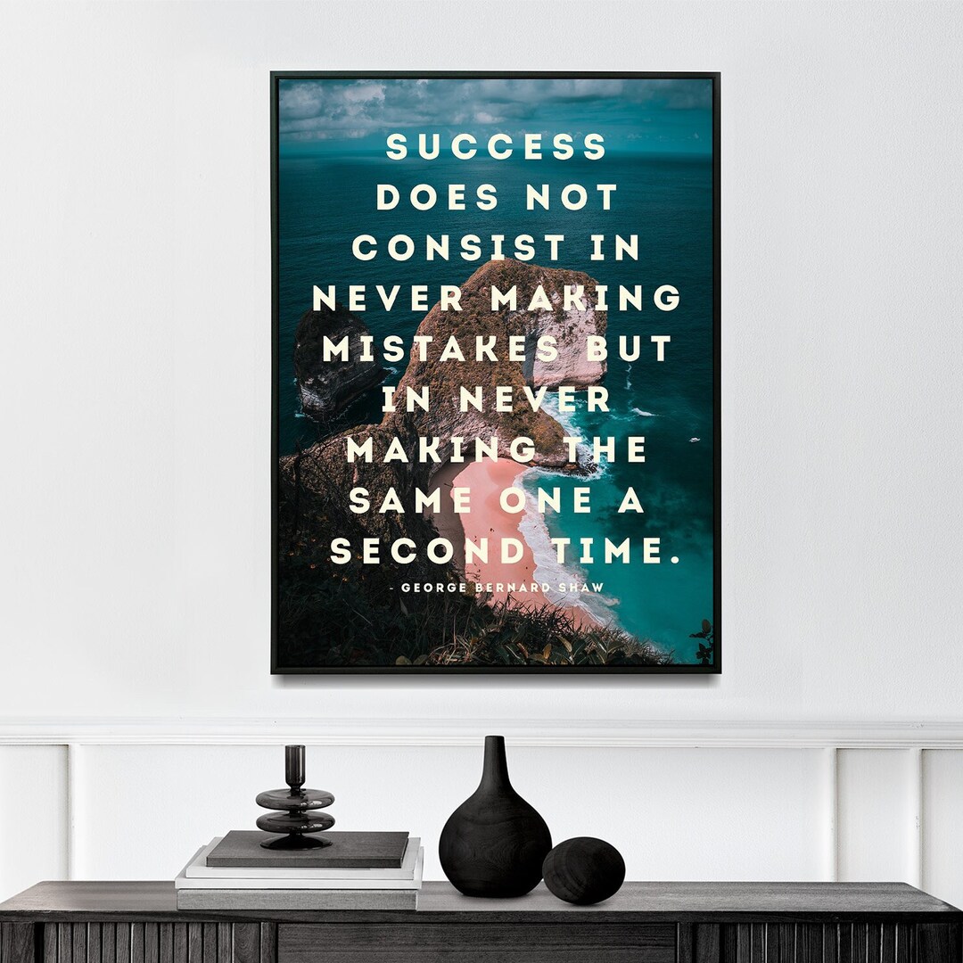 Success Does Not Consist | Office Motivation | Work Print ...