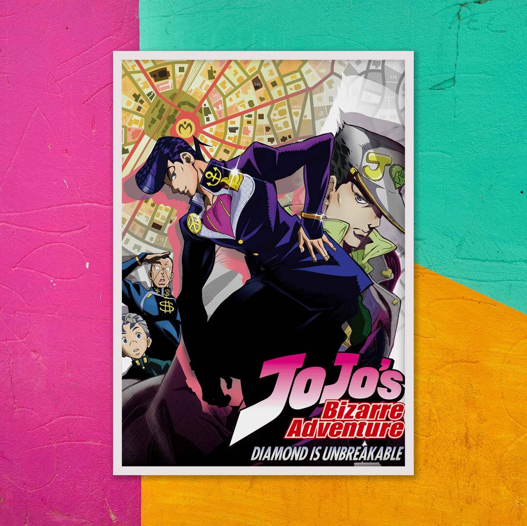 Jojo Bizarre Adventure Minimalist Anime Wall Art | Season 3 V2 | Wall ...
