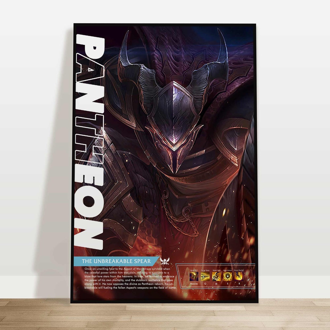 Pantheon | Custom League of Legends Poster | Personalize With Your ...