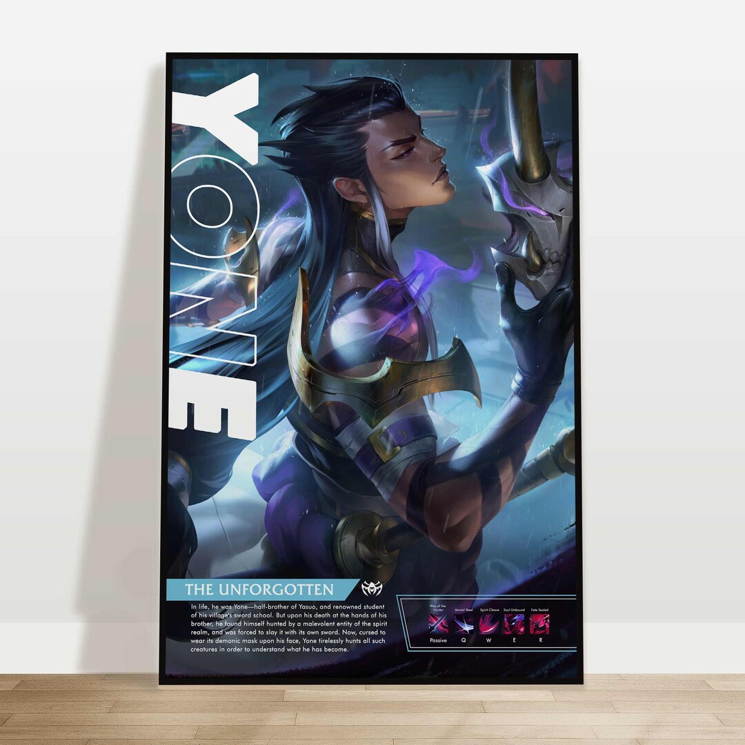 Yone | Custom League of Legends Poster | Personalize With Your Username ...