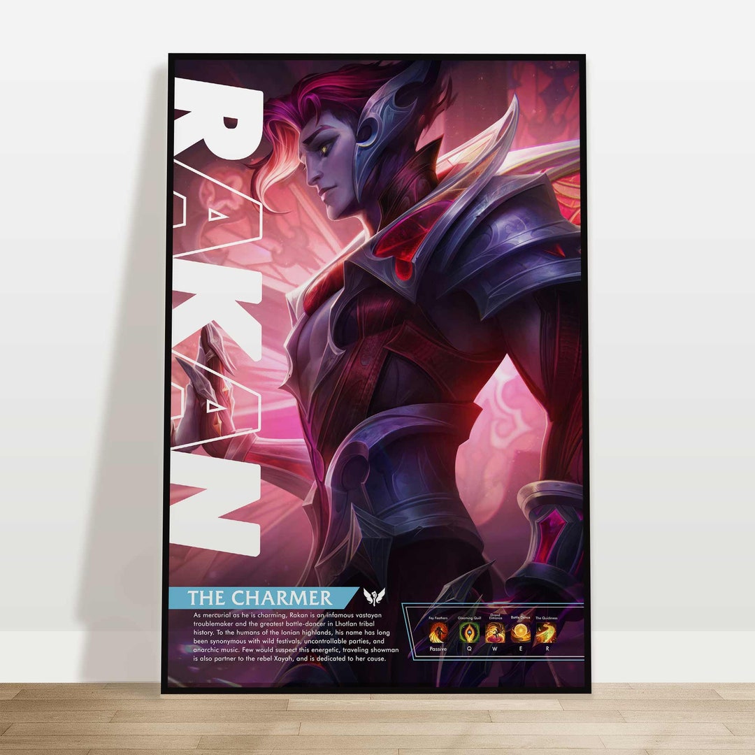 Rakan | Custom League of Legends Poster | Personalize With Your ...