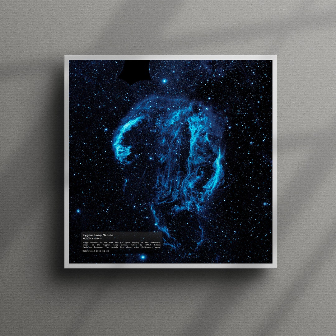 Cygnus Loop Nebula | NASA Official Poster | Space Print | Galaxy ...