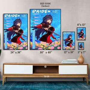Raiden Mei Valkyrie Bladestrike Honkai Impact 3rd Anime Art Print ...