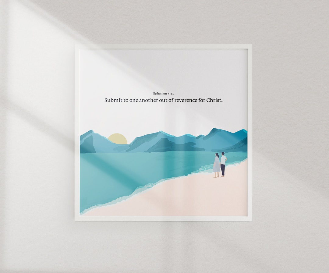 Submit to One Another | Bible Verse | Jesus Quote | Religious Gift ...