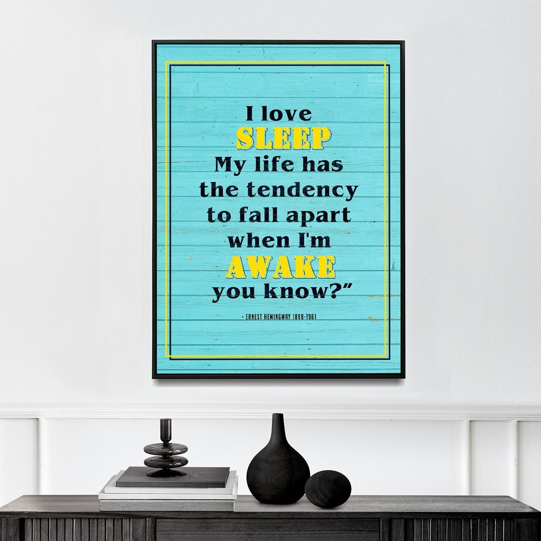 I Love Sleep | Vintage Poem Print | Poster | Poetry Poster | Literature ...