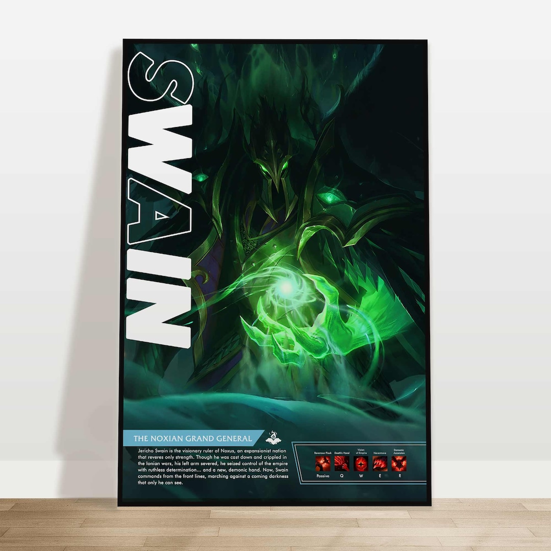 Swain | Custom League of Legends Poster | Personalize With Your ...