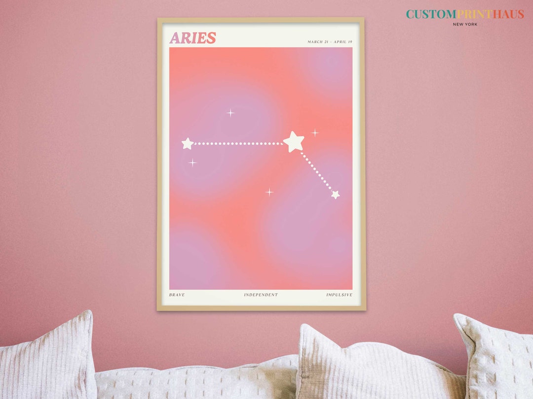 Aries | Goddess Series | Wall Art | Astrology Poster | Constellation ...