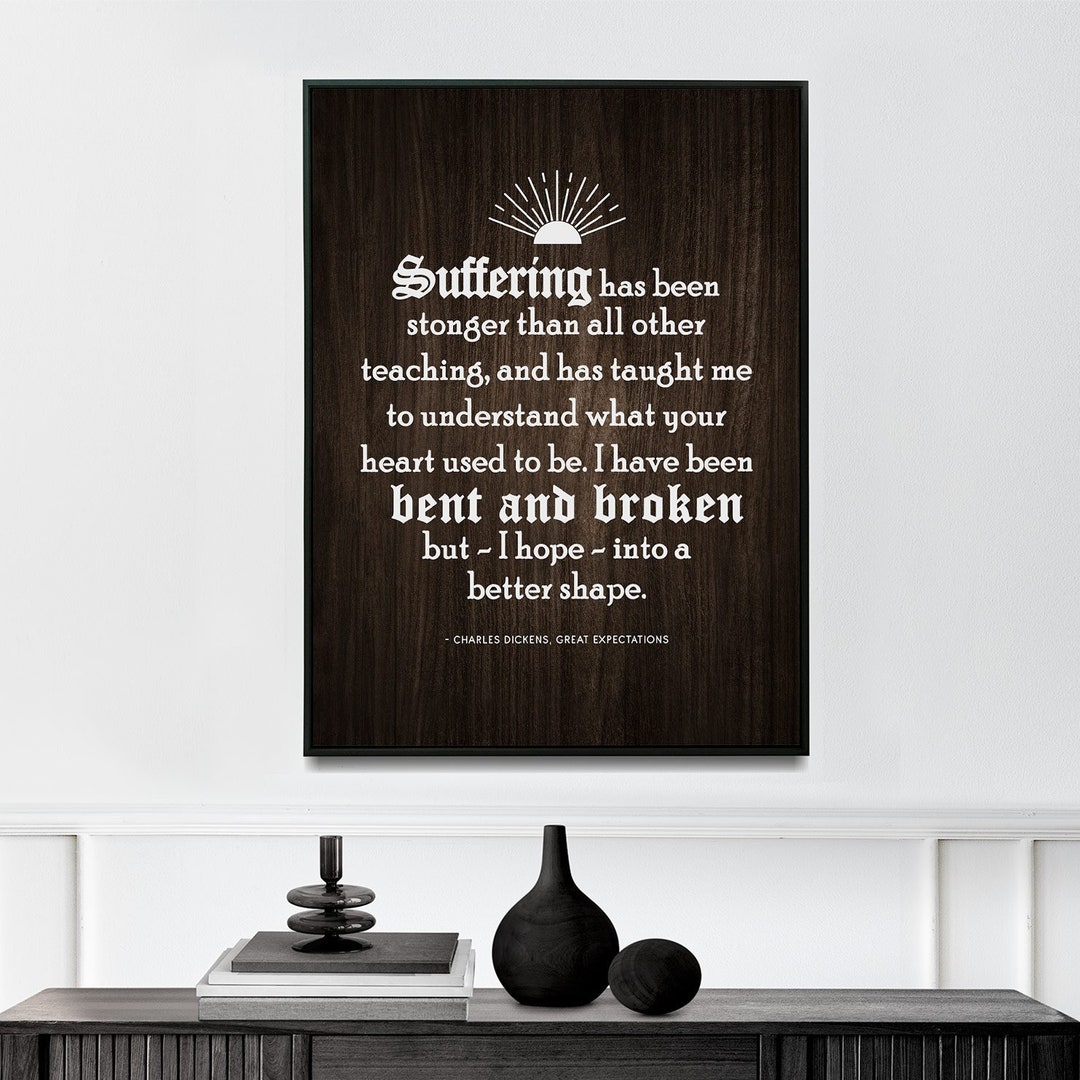 Suffering Has Been Stronger | Vintage Poem Print | Poster | Poetry ...