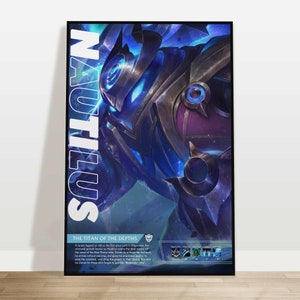 Nautilus | Custom League of Legends Poster | Personalize With Your ...