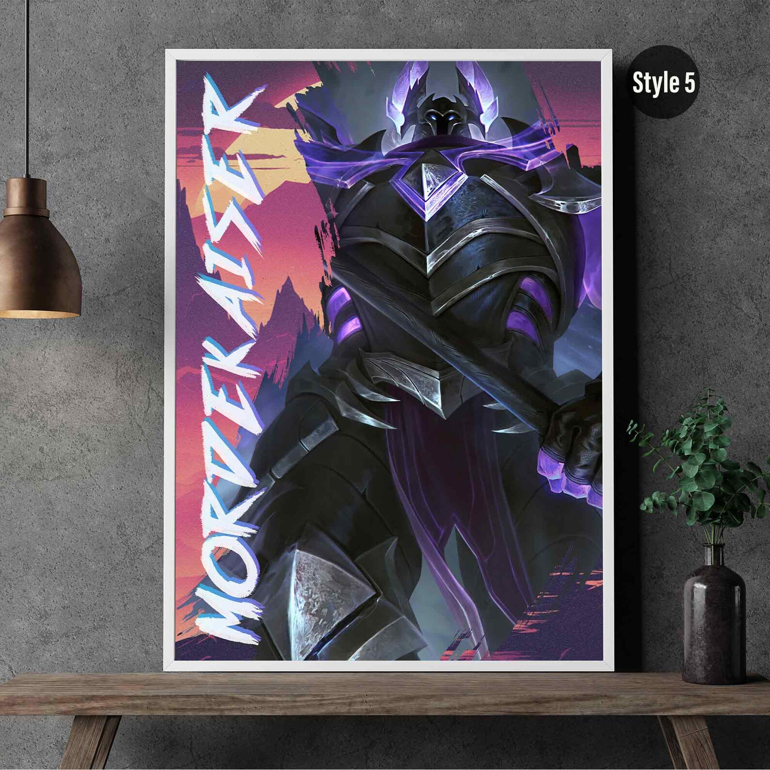 Mordekaiser Custom LOL Poster Wall Art | Add Username | Perfect Gamer ...
