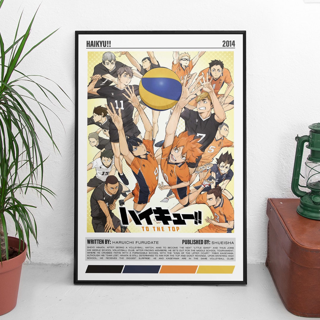 Haikyuu Art Anime Minimalist Wall Poster Print | Shoyo Hinata Wall Art ...