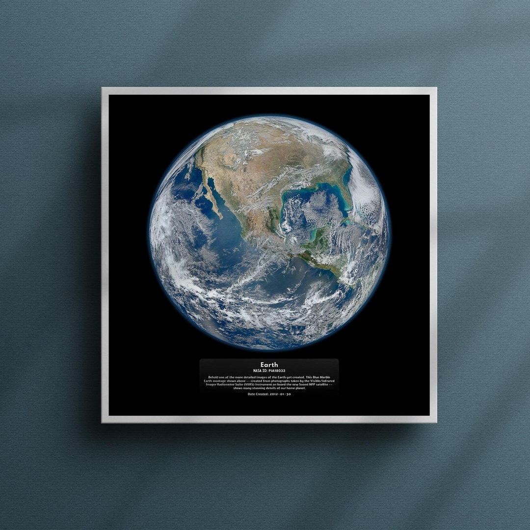 Earth | NASA Official Poster | Space Print | Galaxy | Universe ...