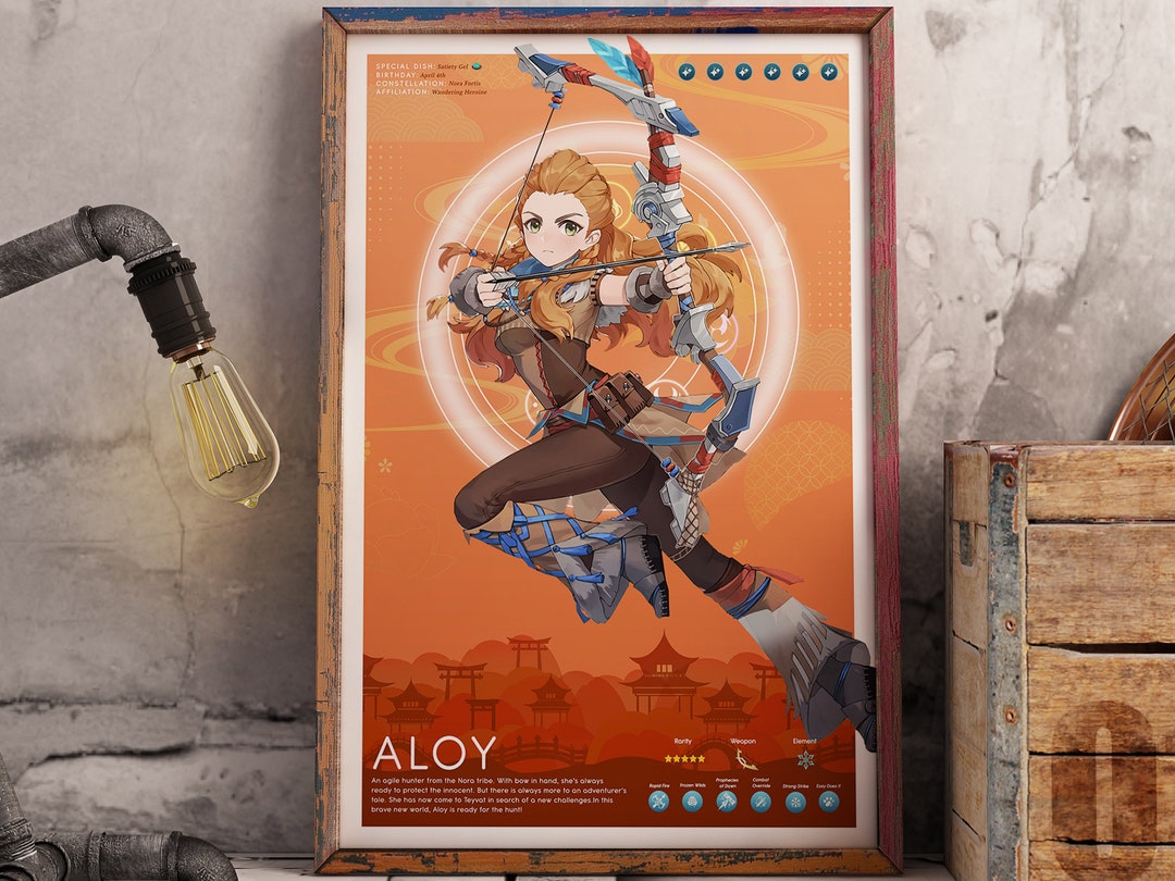 ALOY Genshin Impact Profile Poster Anime Poster Gaming Print Boyfriend ...