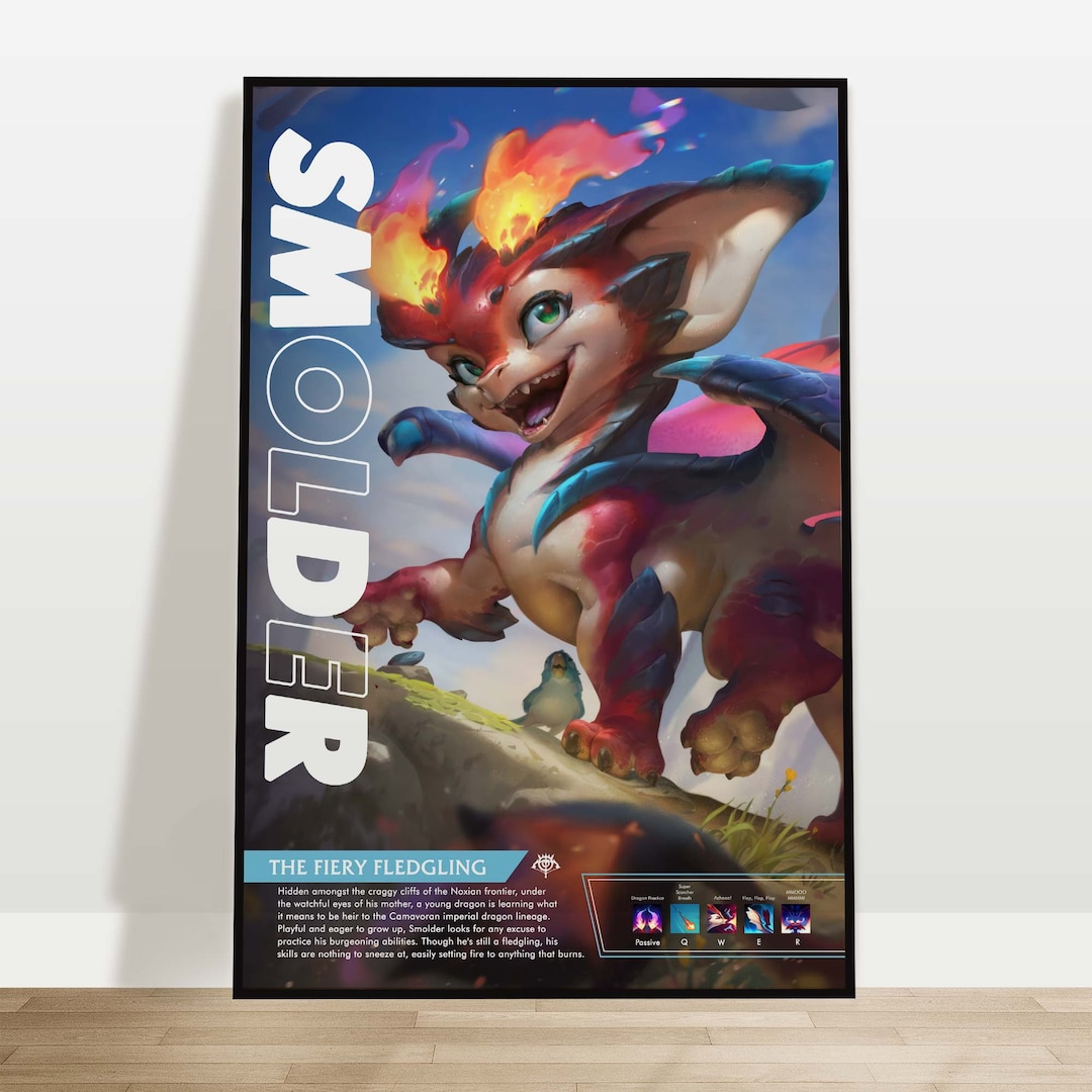 Smolder | Custom League of Legends Poster | Personalize With Your ...