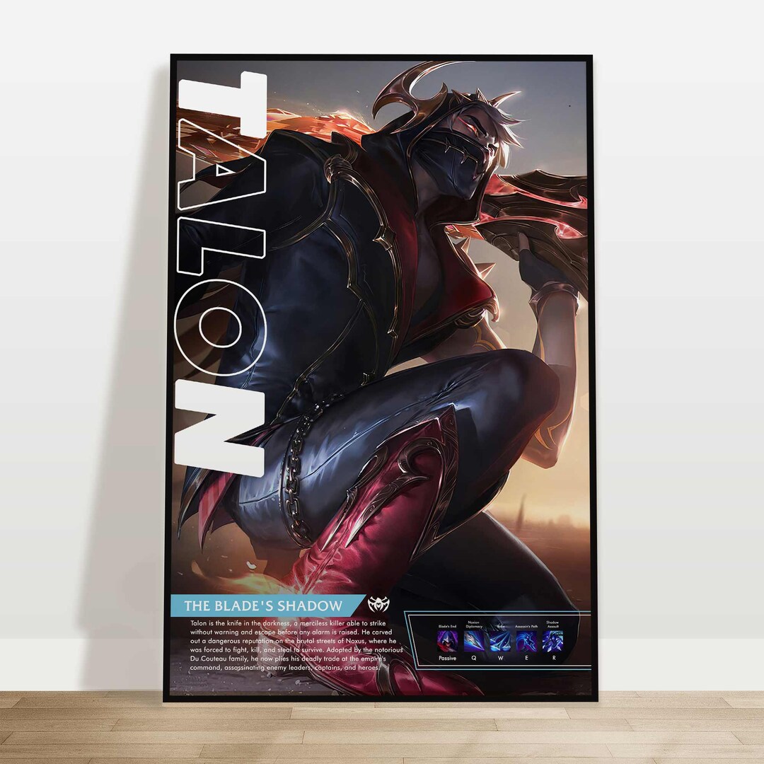Talon | Custom League of Legends Poster | Personalize With Your ...