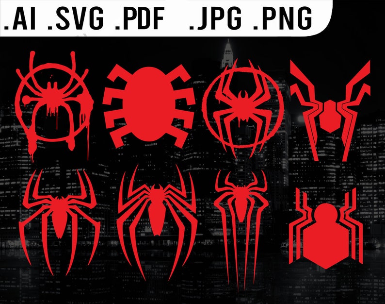 Spidersman Logos tobey Maguire Andrew Garfield Tom Holland - Etsy