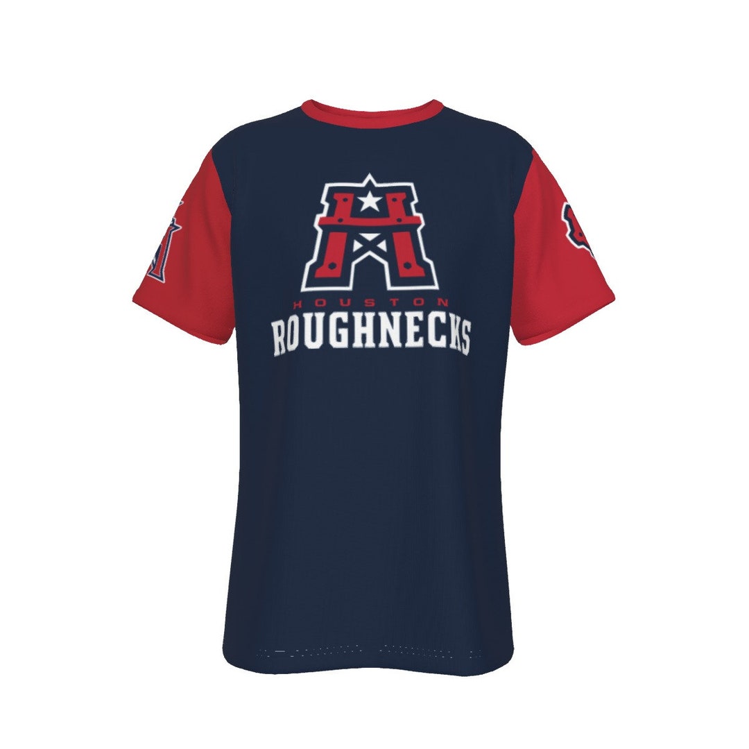 Houston Roughnecks XFL Shirt Merch Spring Football League Red and Navy ...