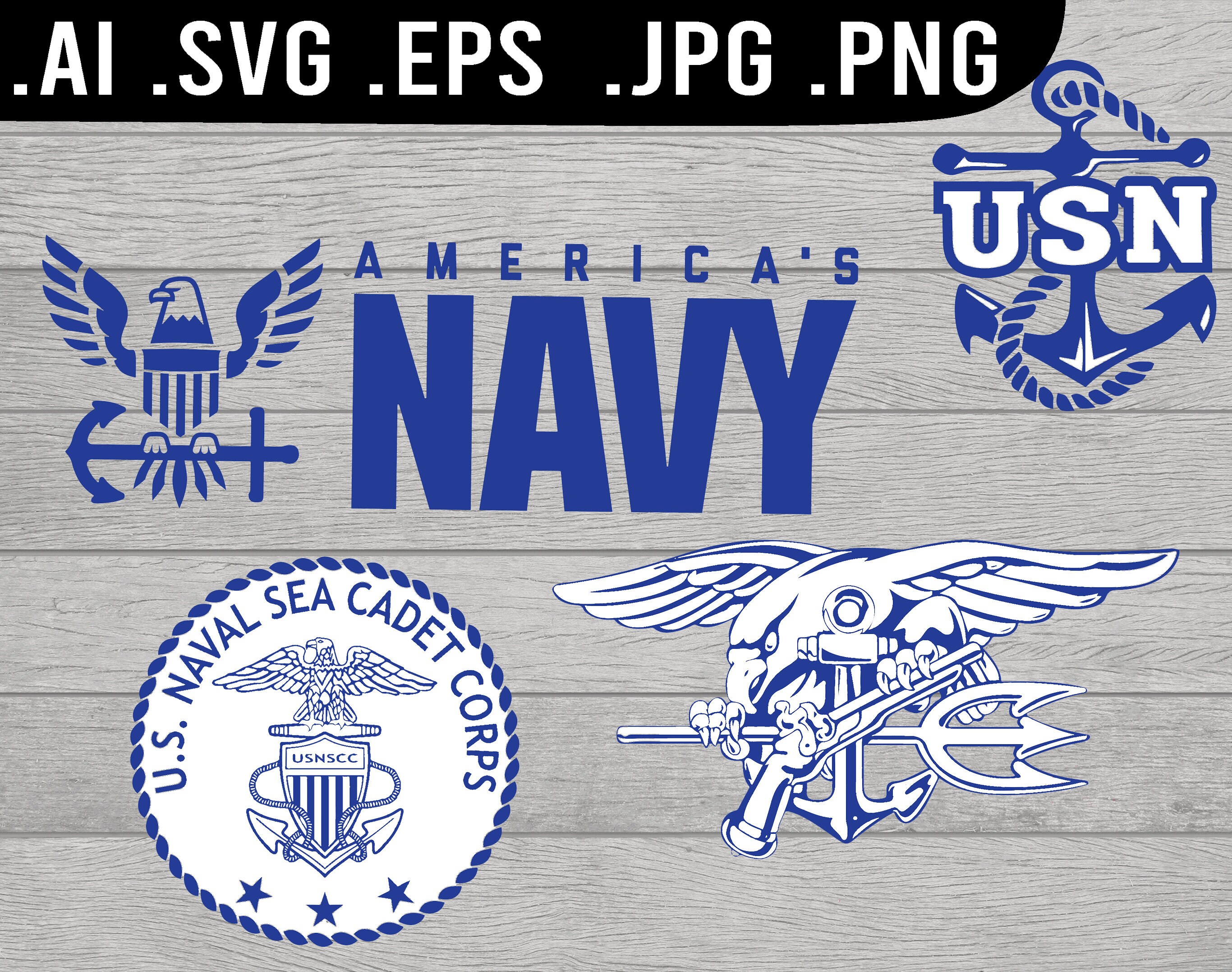 Vector File: U.S NAVY LOGO 5 Item Vector File Collection - Etsy