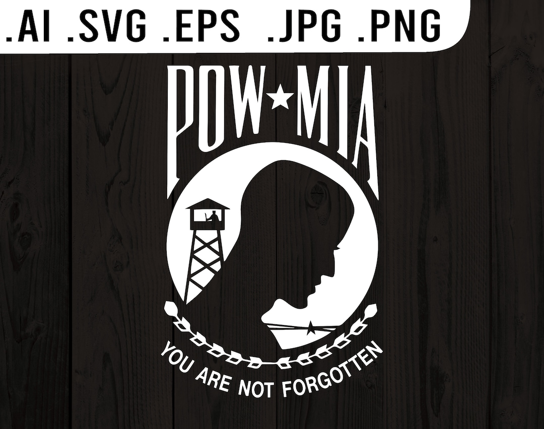 Cut File: pow-mia includes .svg .png. Ai .eps and .jpg - Etsy
