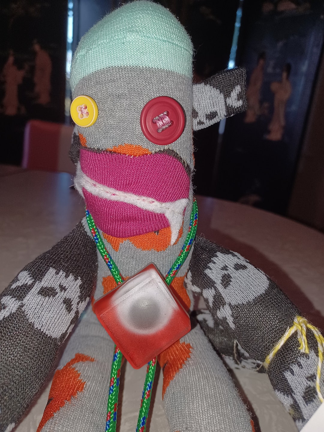 All-seeing-googly-eye Bolo Tie W/ Sock Monkey Fangs - Etsy