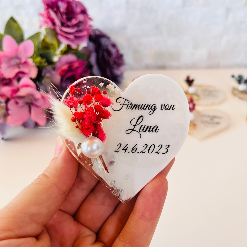 Personalized Epoxy Magnet Favor, Custom Epoxy Wedding Resin Gift ...