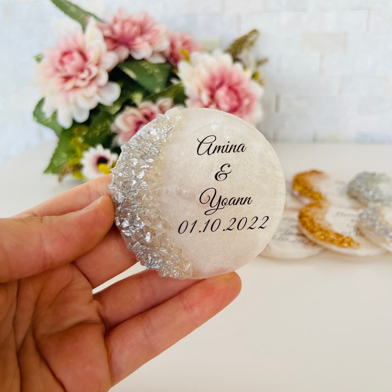 Personalized Epoxy Magnet Favor Custom Epoxy Wedding Resin - Etsy