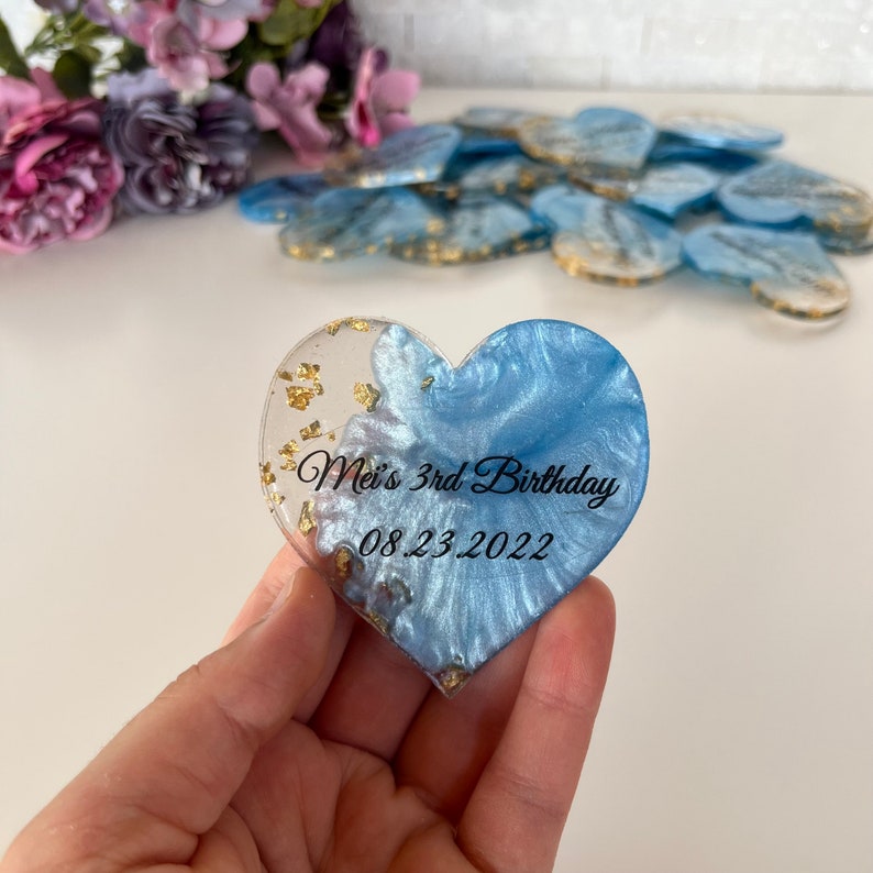Personalized Epoxy Magnet Favor Custom Epoxy Wedding Resin - Etsy