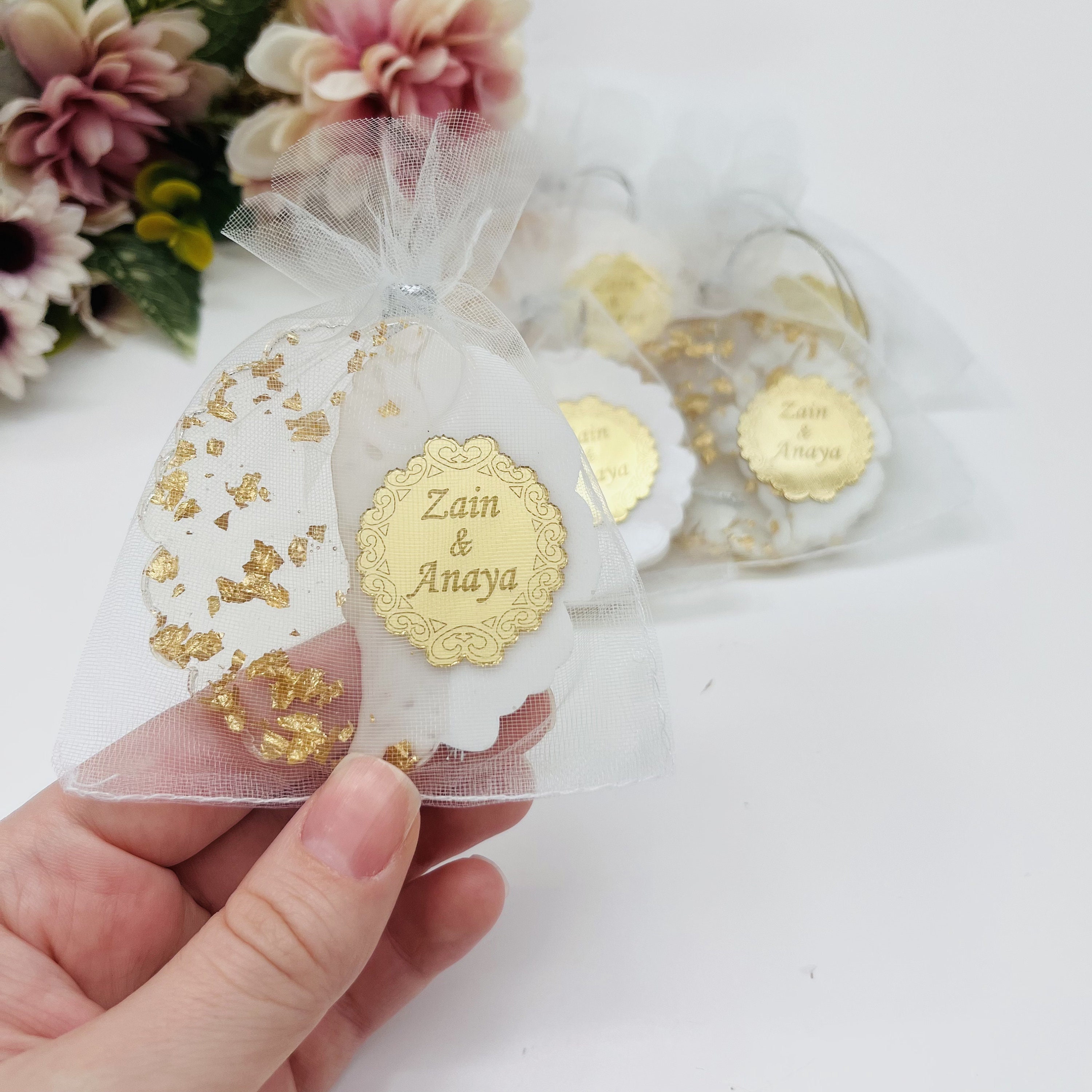Personalized Epoxy Magnet Favor Custom Epoxy Wedding Resin - Etsy