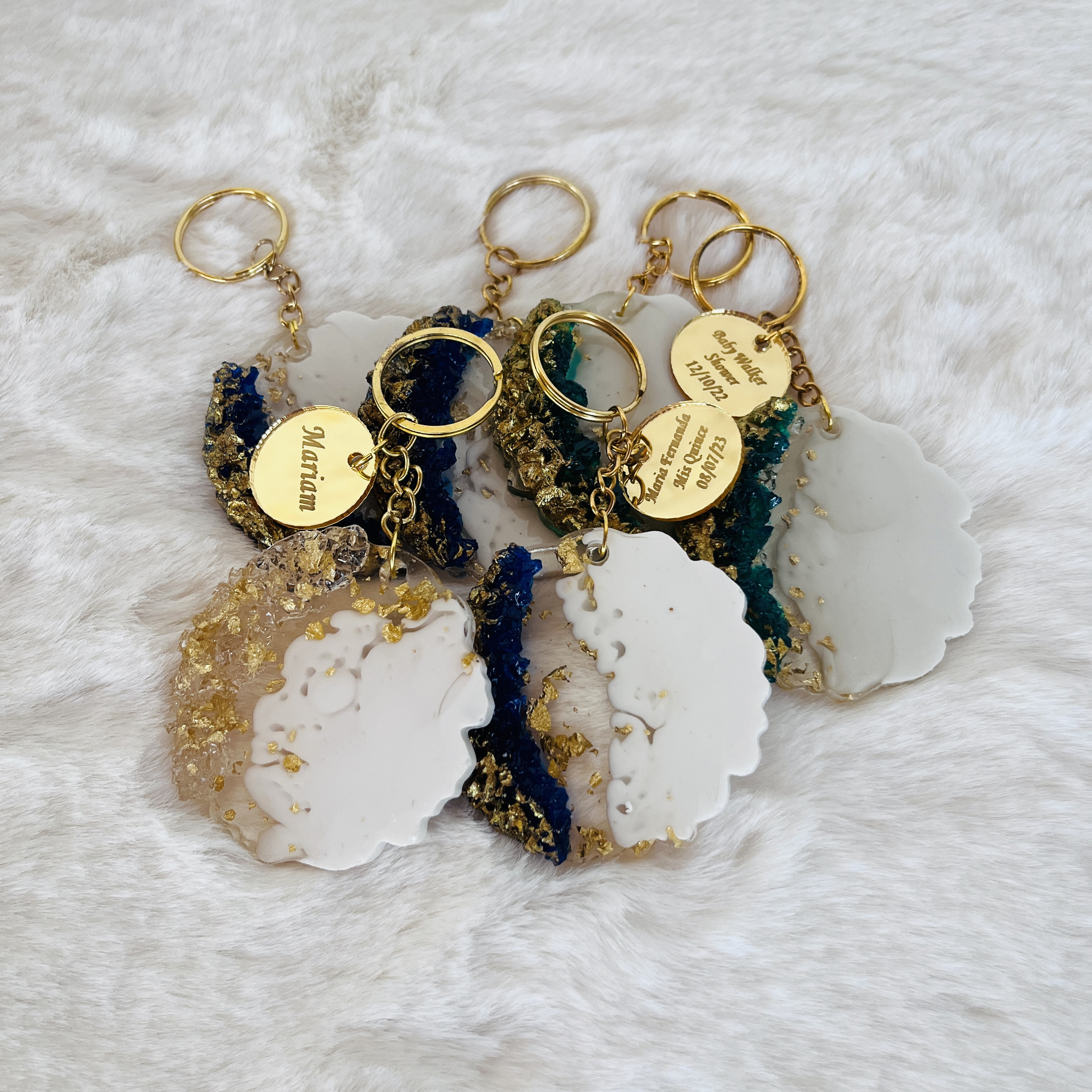 Personalized Epoxy Key Chain Favor Custom Epoxy Wedding Resin - Etsy