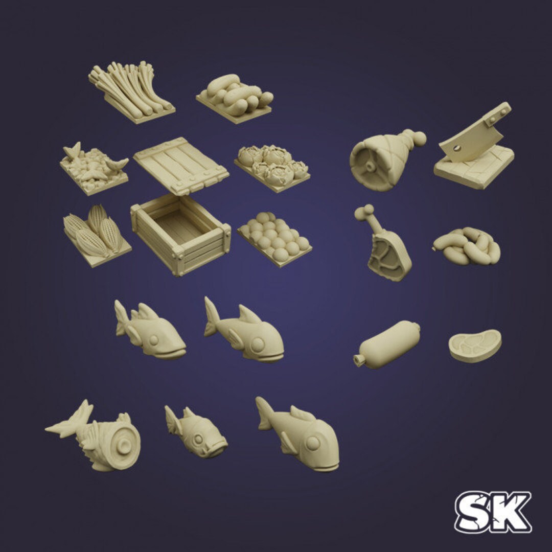 ST-A199 - Fish and Food - Etsy