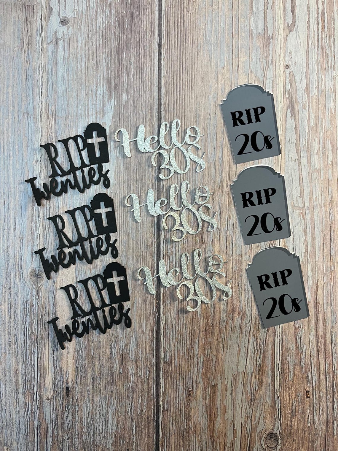 12 Cupcake Topper Rip 20s / Rip 20s Cupcake Topper / Hello 30 Topper - Etsy