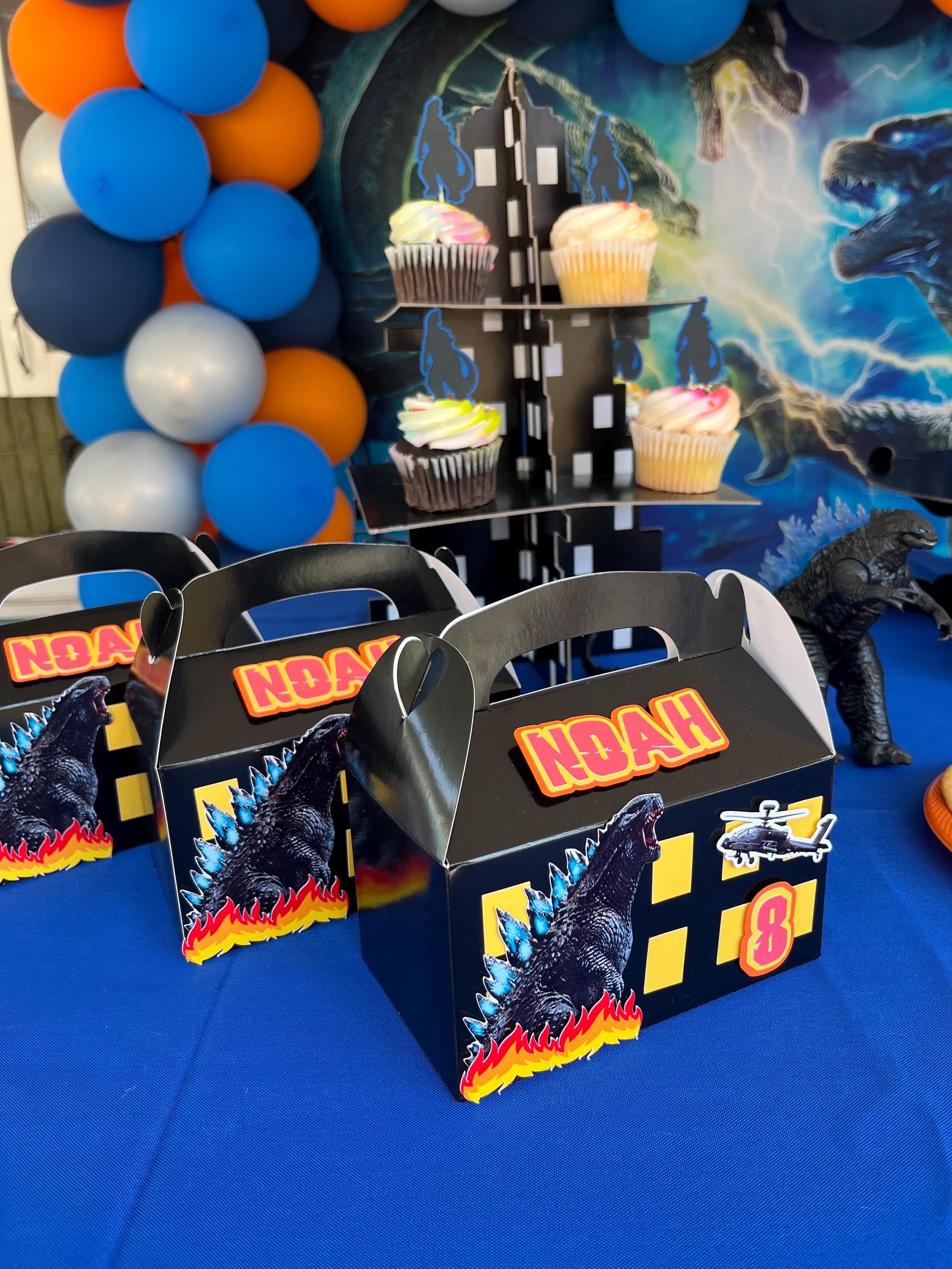 Godzilla Box Favor/ Godzilla Party Supplies/ Godzilla Party Box/ Godzilla - Etsy