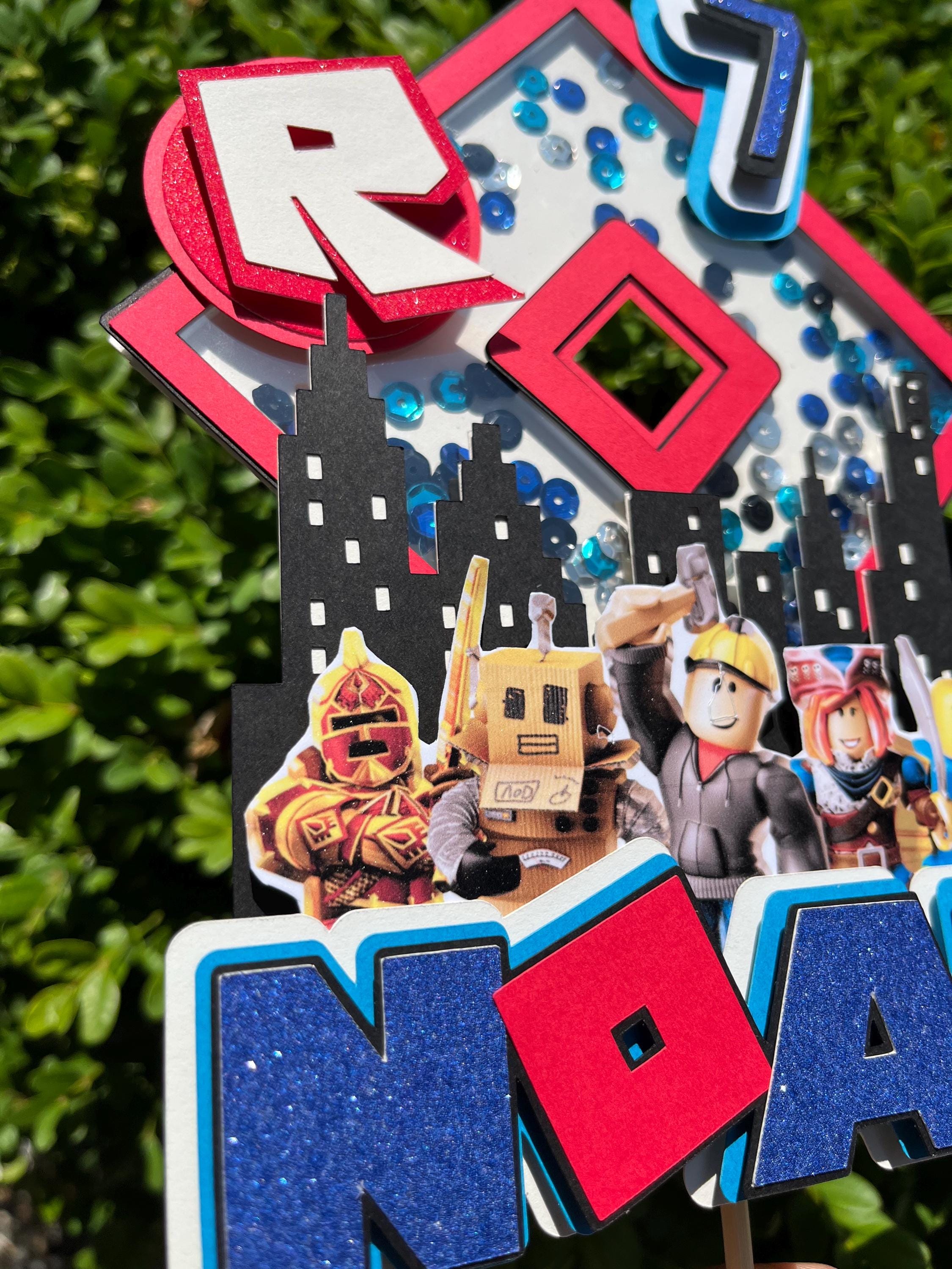 Roblox Cake Topper/ Party Supplies Roblox - Etsy