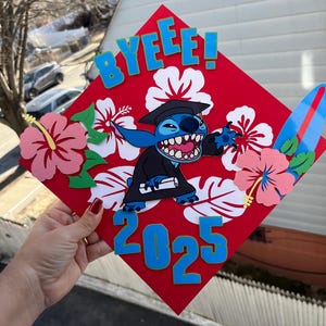 Graduation Cap Stitch/ Stitch Cap / Graduation Cap Stitch/ Graduation ...