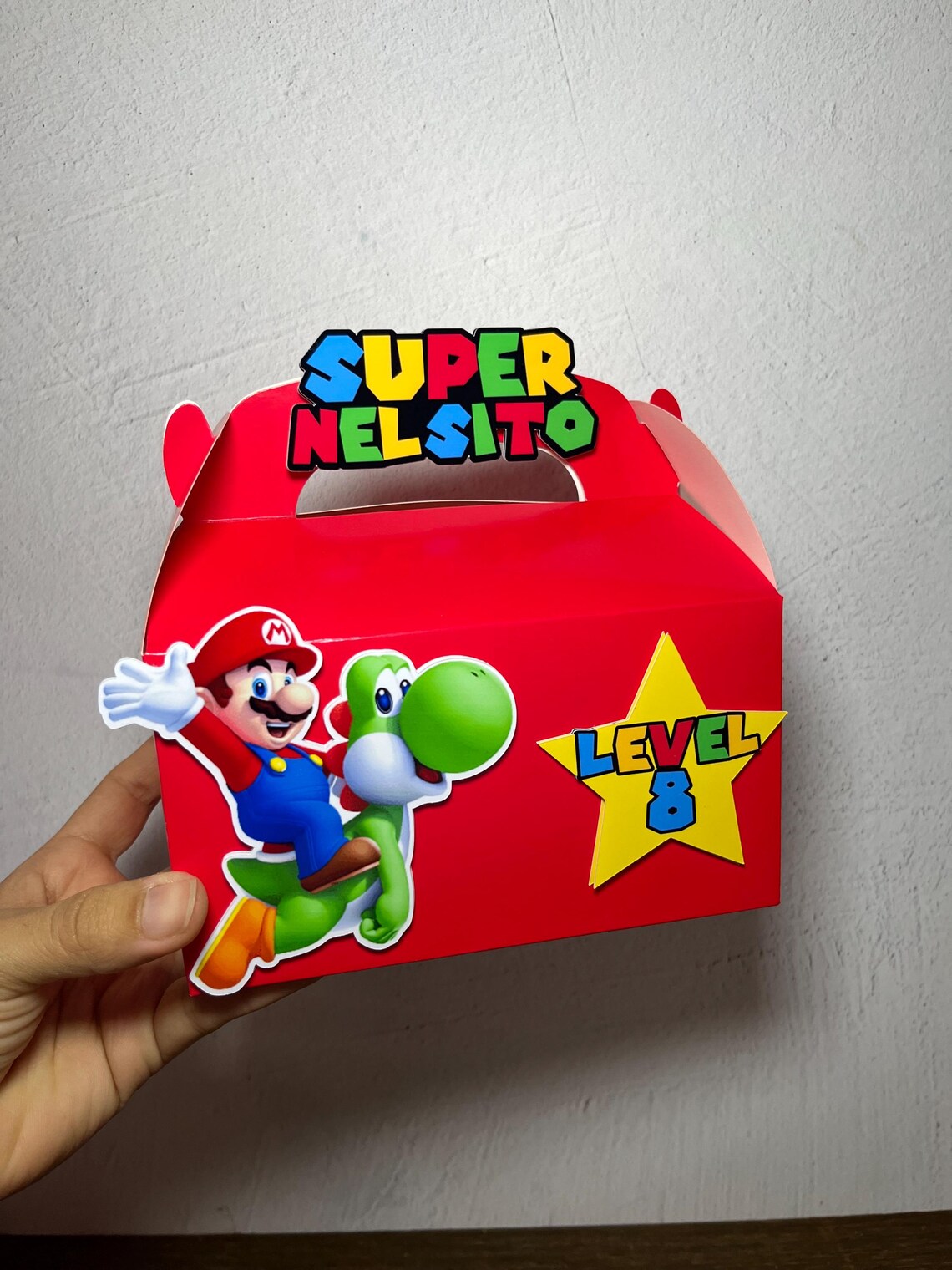 Party Favor Box Mario, Mario Party Supplies/ Bros Party Box - Etsy