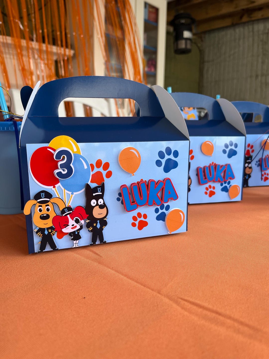 Sheriff Labrador Party Supplies / Sheriff Labrador Party Box Favor - Etsy