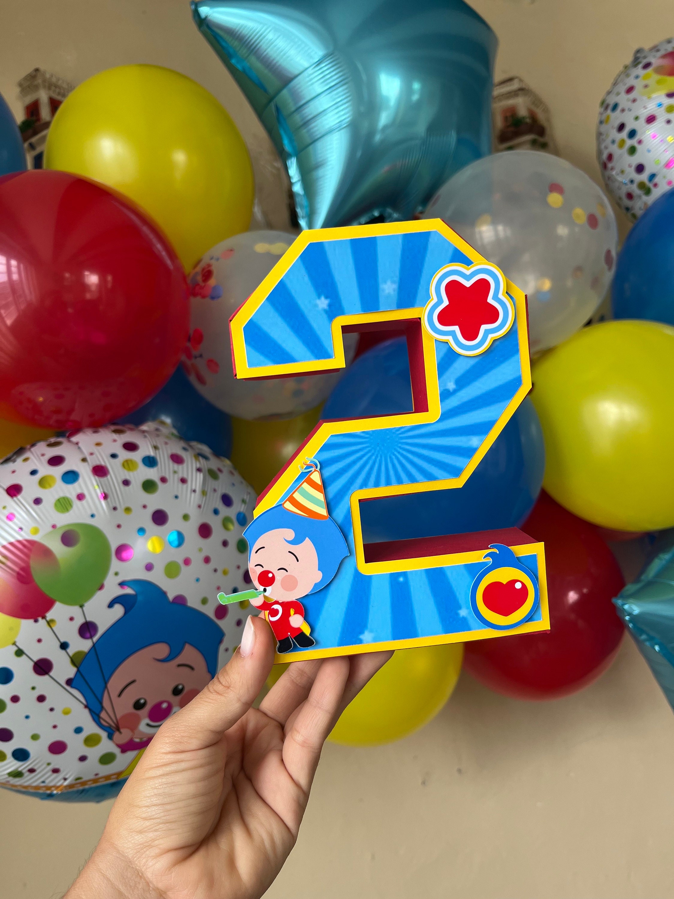 Numbers 3D Plim Plim/ Plim Plim 3d/ Party Supplies Plim Plim - Etsy Israel