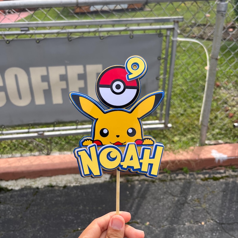 Pikachu Cake Topper - Etsy