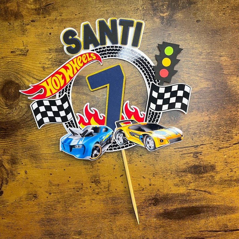 Hot Wheels Cake Topper - Etsy