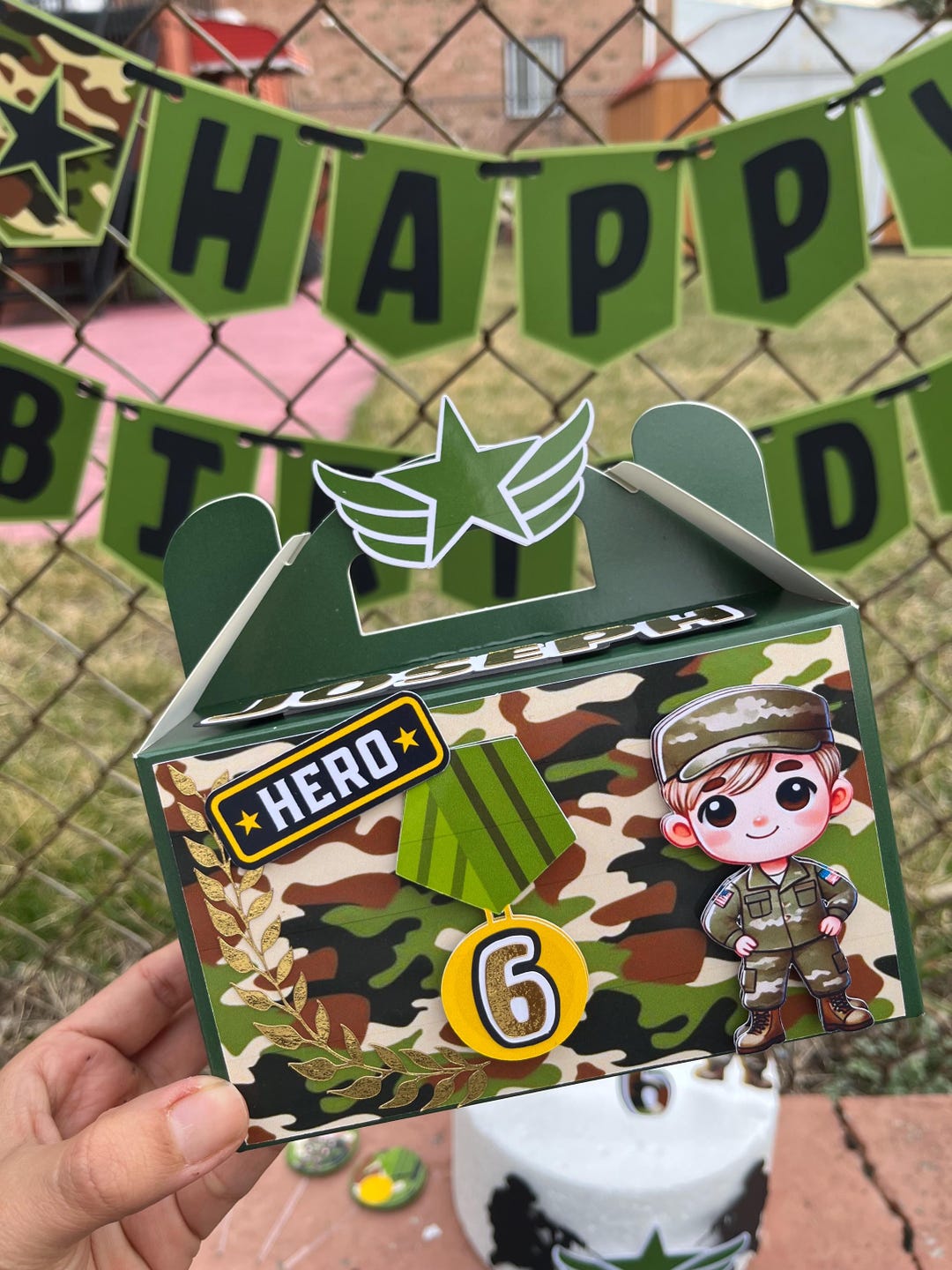 Party Box Favor Army, Militar Party Box Favor, Party Supplies Army ...