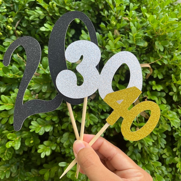 Numero Cake Topper Etsy