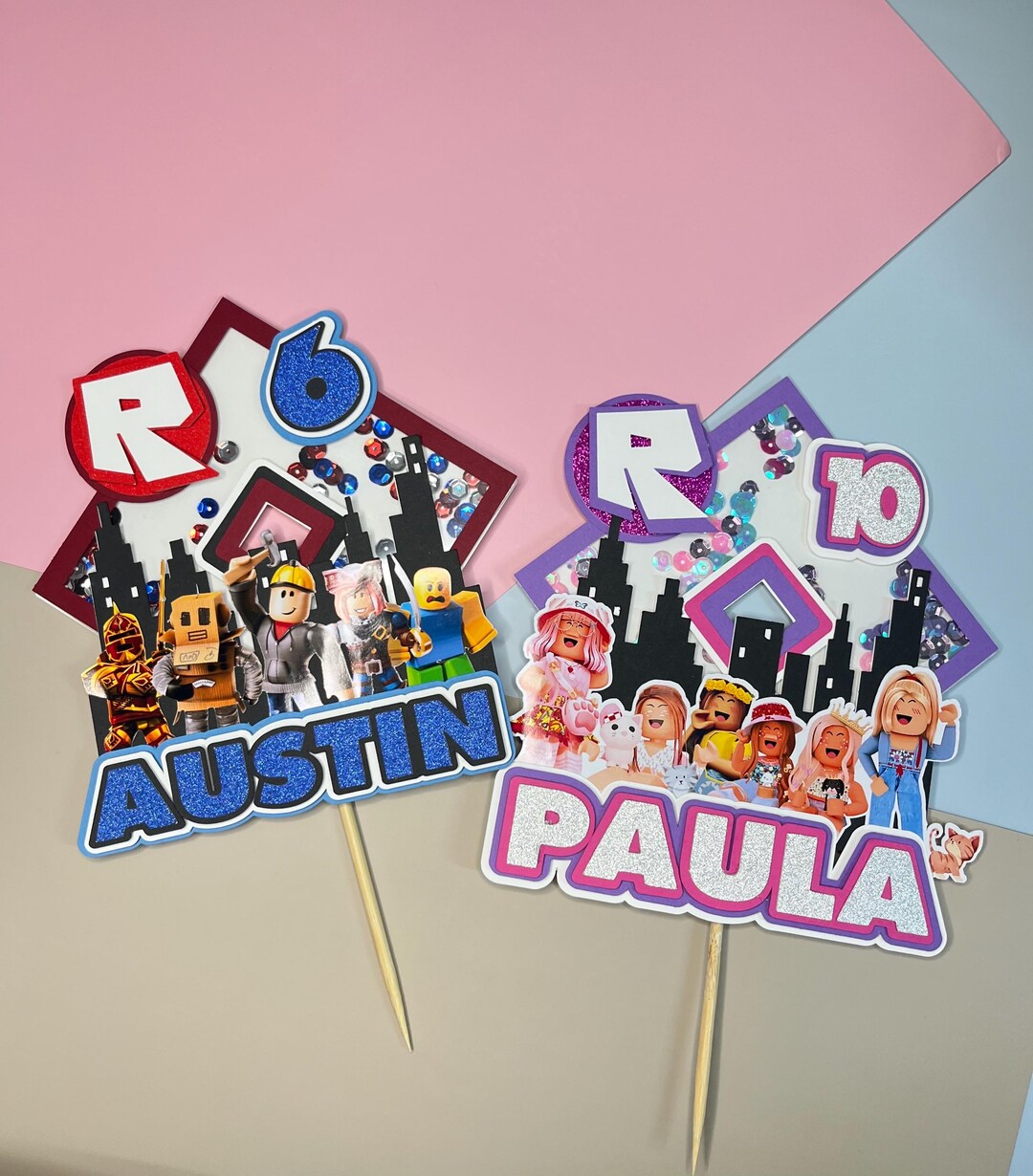 Roblox Cake Topper/ Party Supplies Roblox - Etsy