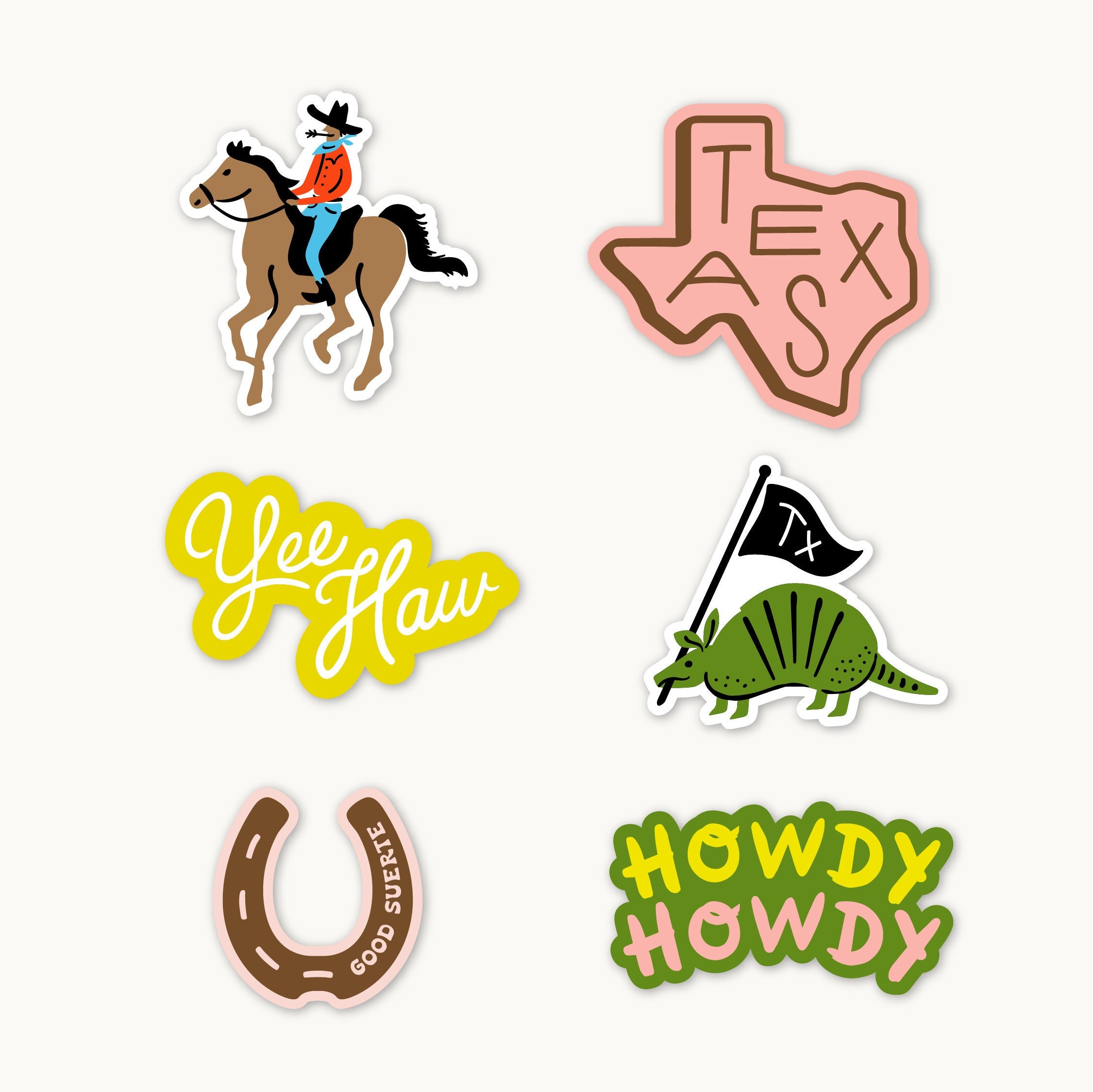 Texasy Sticker Pack / Texas Sticker Pack - Etsy