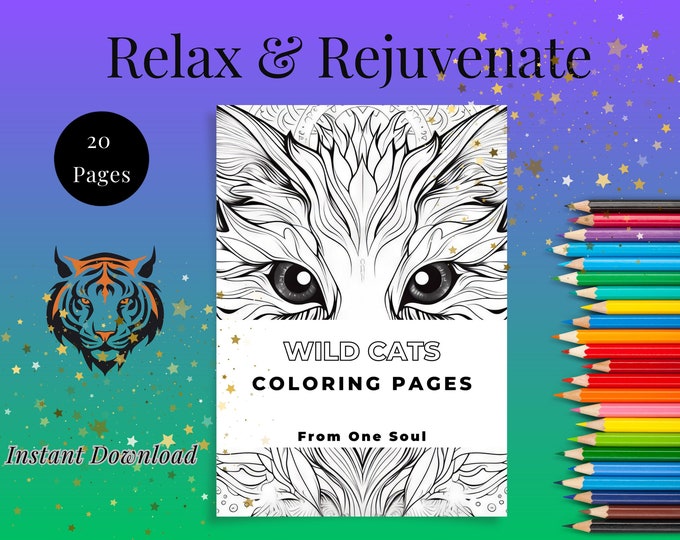 20 Printable Wild Cats Coloring Pages, High Quality Coloring Book ...