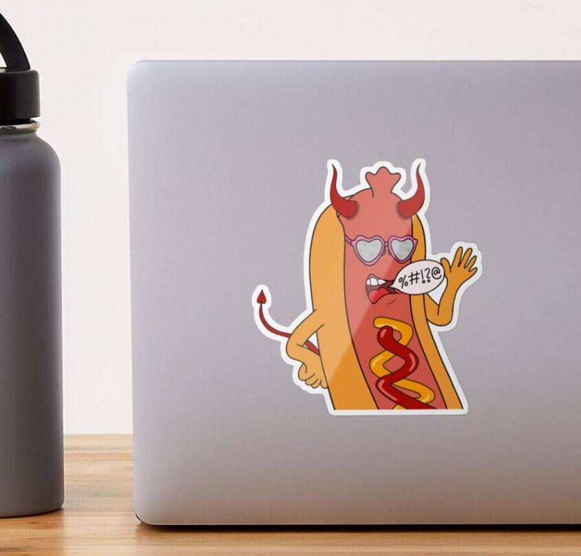 Stickers Decal Cool Glizzy Hotdog Design Laptop Bottle Wall - Etsy
