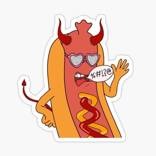 Stickers Decal Cool Glizzy Hotdog Design Laptop Bottle Wall - Etsy