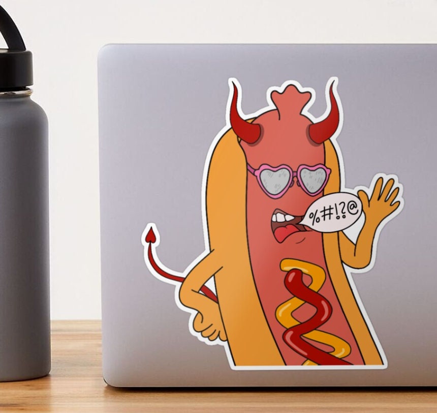 Stickers Decal Cool Glizzy Hotdog Design Laptop Bottle Wall - Etsy