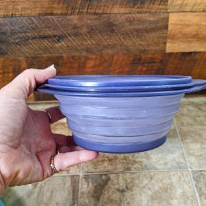 Set of 7 Vintage Tupperware Flat Out Bowls | 1990s Space Saving ...
