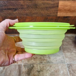 Set of 7 Vintage Tupperware Flat Out Bowls | 1990s Space Saving ...